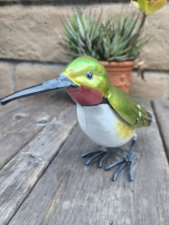 Hand Crafted | Accents | 825 Life Size Hand Painted Realistic Metal ...